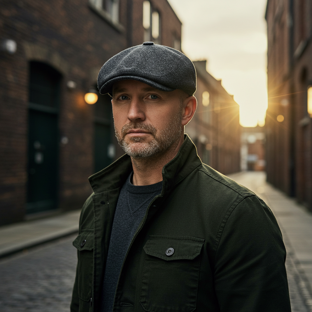 Belfast Crown Irish Flat Cap – Cream Linen Flat Caps for Men – Eirin ...