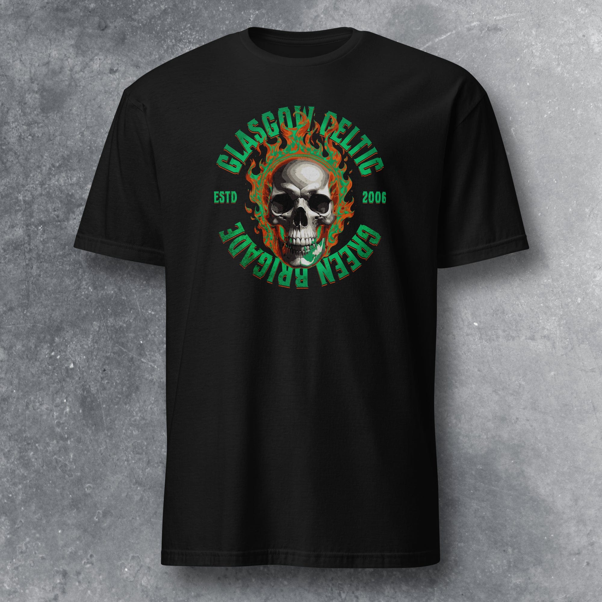 Men's Celtic Green Brigade Skull T-Shirt | Celtic FC Supporters Merch ...