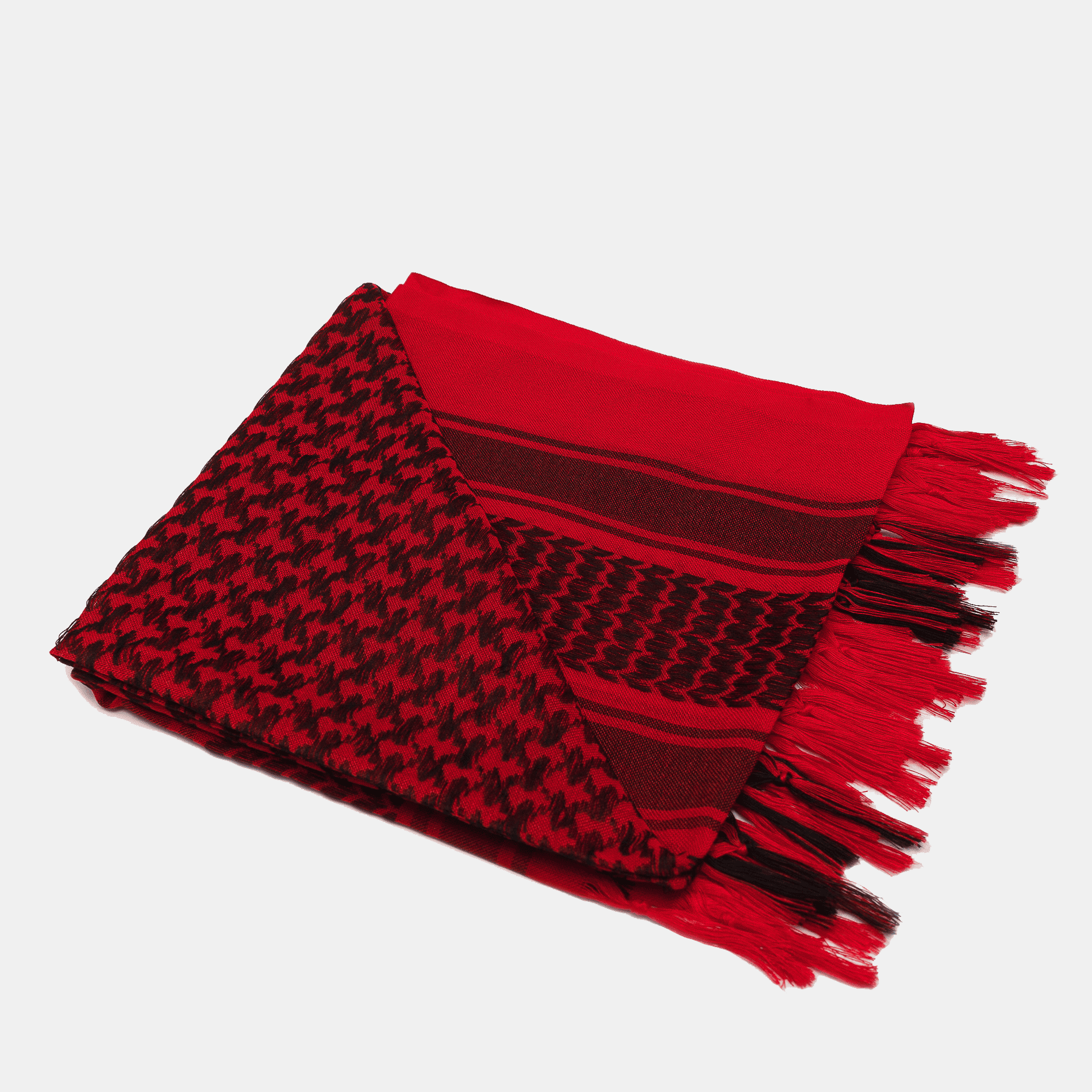 Premium Palestinian Keffiyeh – Blood Red | Palestine Support Scarf ...