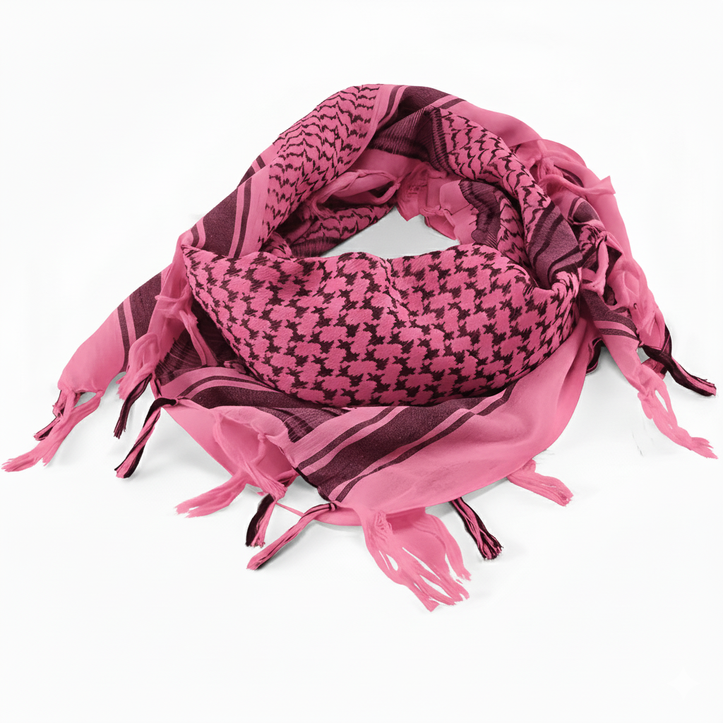 Fuchsia Pink Cotton Keffiyeh Scarf | Palestine Support Shawl – Eirin ...