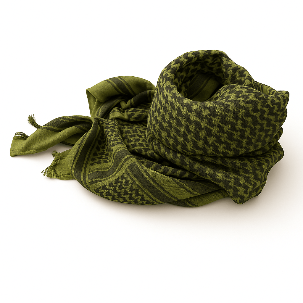Olive Green Cotton Keffiyeh Scarf | Palestine Support Shawl – Eirin Apparel